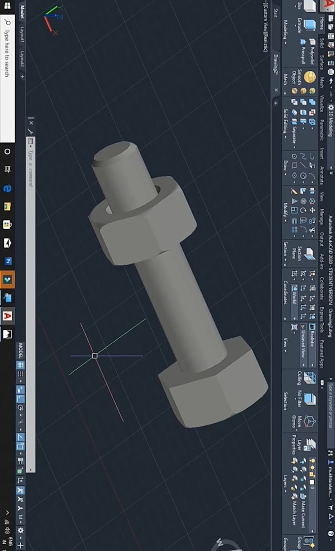 Do 2d drawing and 3d modeling using autocad by Ismail_3d_model | Fiverr