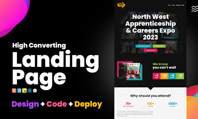 Design, code and deploy an landing page for your business by Mayranne ...