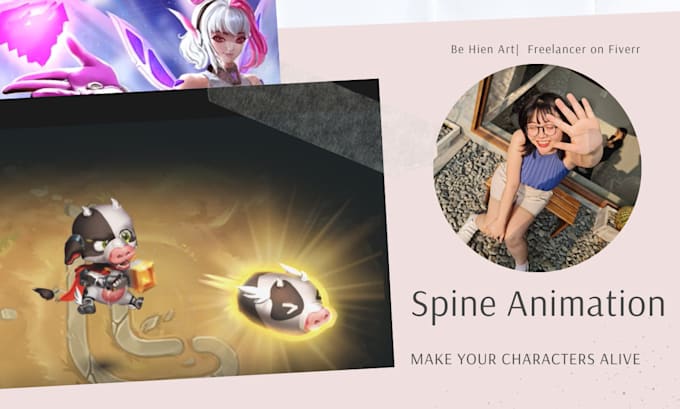 Animated loop video for your character or picture by Behinart | Fiverr