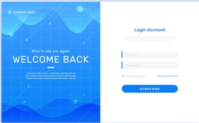 Develop html pages like form login pages by Deversh | Fiverr