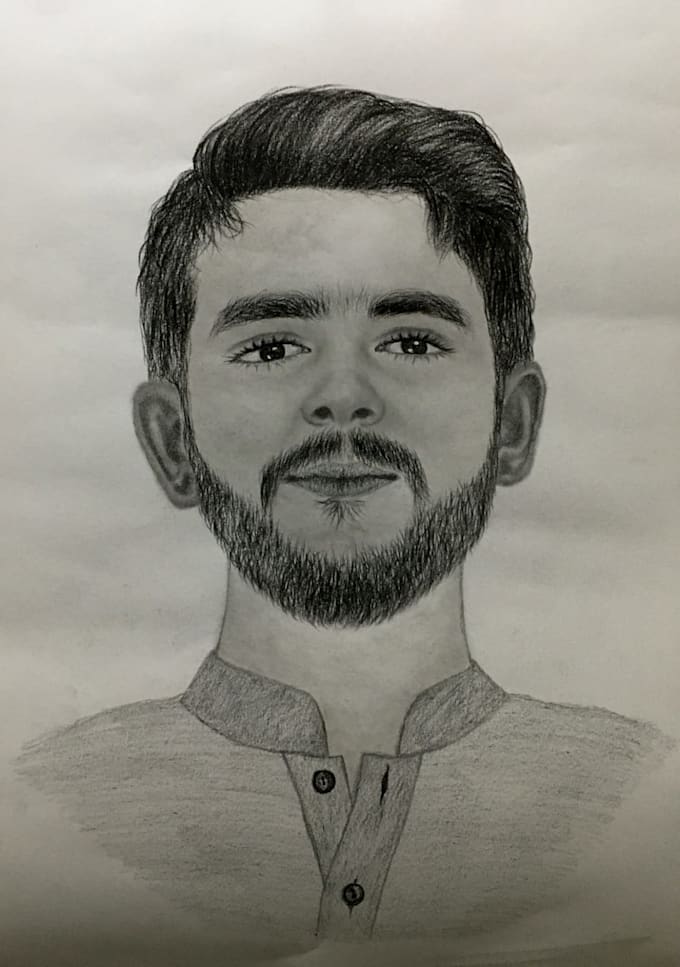 Draw pencil art, pencil sketch, portrait sketch by Naveedatk | Fiverr