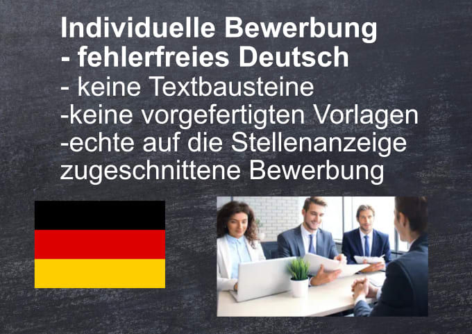 Individuelle bewerbungsanschreiben keine textbausteine by Meinjork | Fiverr