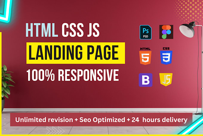 Design responsive html landing page or one page website by Farabi ...