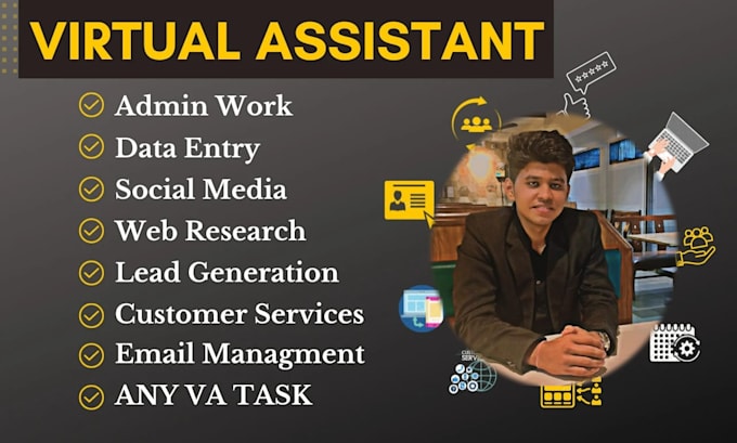 Be your administrative virtual assistant, data entry person by ...