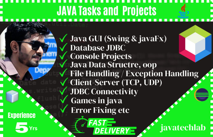 Help You In Java Java Swing Gui Java Oop Or Console Programming By Javatechlab Fiverr