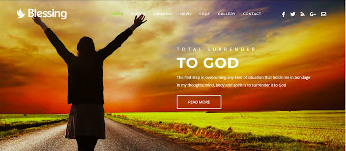 Church website ministry website with livestream functionalities by ...