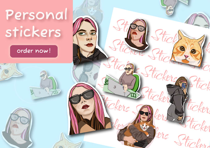 Create personal original stickers by Nutella_il | Fiverr