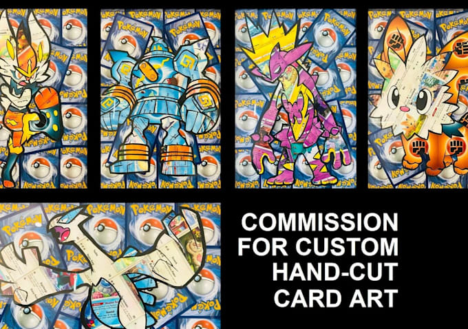 Create pokemon out of cut pokemon cards by Runiccards | Fiverr