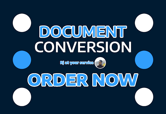 Convert pdf to different file formats by Rjemina | Fiverr