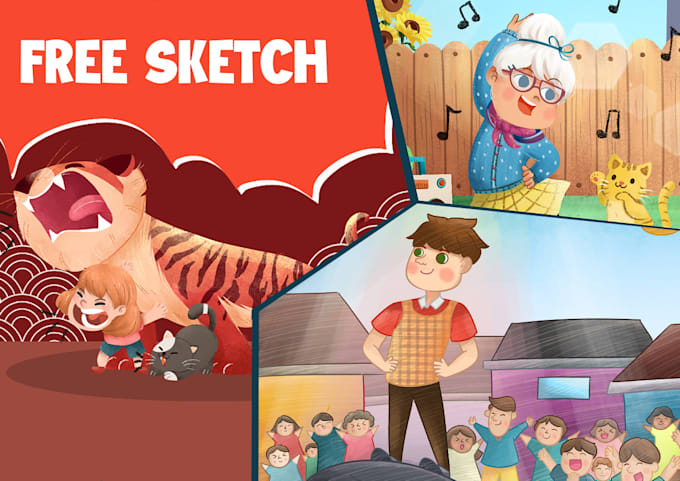 Draw illustrate from your script by Red_foxtail | Fiverr