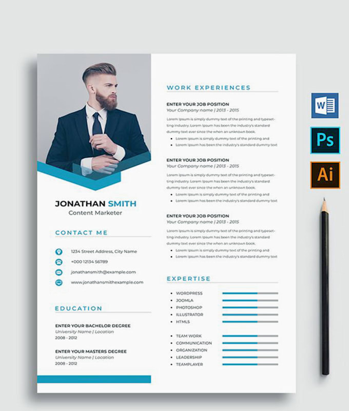 Make professional resume design, cv design, and cover letter by ...
