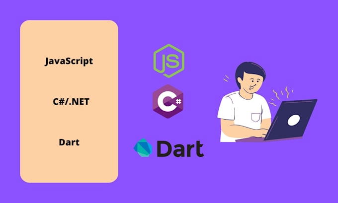 Do programming task for you with csharp js dart for your education ...