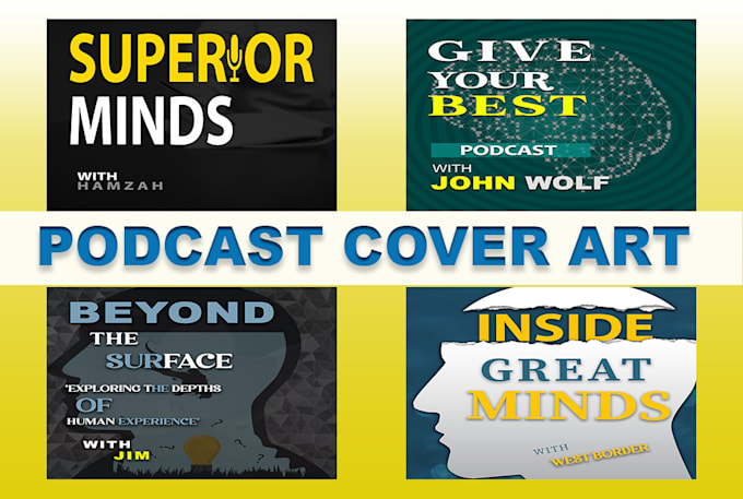 Do podcast cover art design podcast cover art by Hr_designz321 | Fiverr