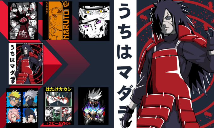 Gives you pack 25 anime t shirt designs by Abdlkodous | Fiverr