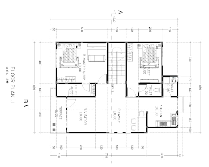 2d floor plan design services by Akilmuhammad | Fiverr