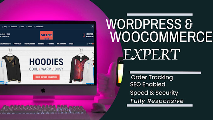 Create a custom ecommerce website for you using wordpress by Saint_emmanuel | Fiverr