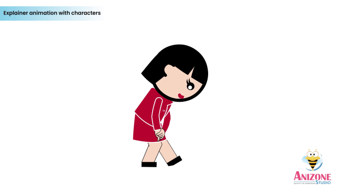 Do demonstration animation with cute character by Anizonestudio | Fiverr