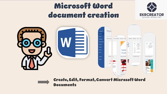 Create, edit, format, layout microsoft word documents by Ekrcorp | Fiverr