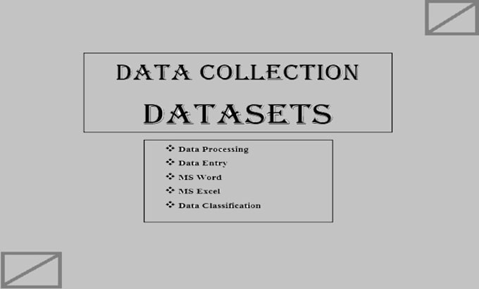 Be your data collection expert by Imdaddataentry | Fiverr