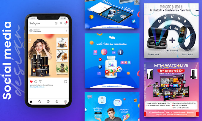 Design social media graphics posts facebook, instagram by Crealud | Fiverr