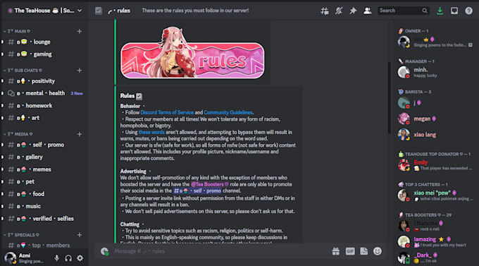 Do discord community moderation for your discord server by Arhxzn | Fiverr