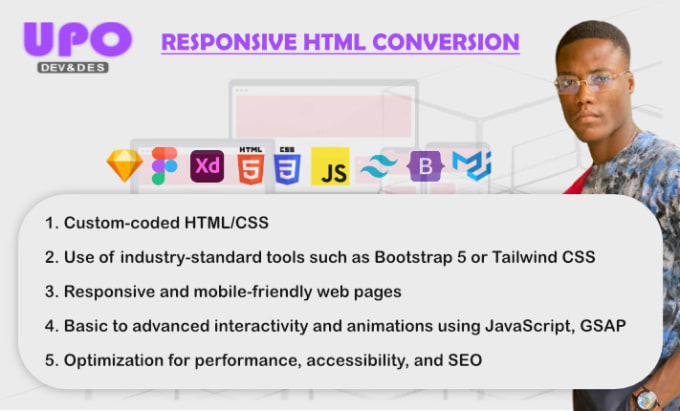 Convert Figma Sketch And Xd Design To Html5 Tailwind Css Materialui Bootstrap 5 By Iamupo Fiverr