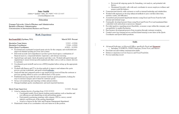 Custom craft your resume by Kristynawrites | Fiverr