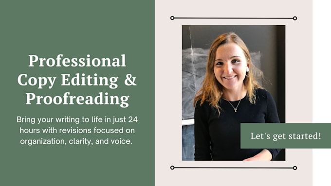 Bring your writing to life by Ewelch11 | Fiverr