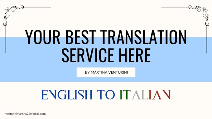 Magnifically translate your texts by Martiventurini | Fiverr