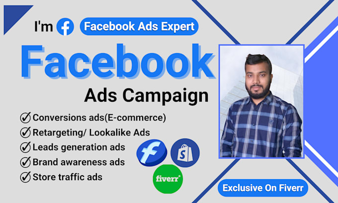 Run professional facebook ads campaigns, shopify ads, fb marketing ...
