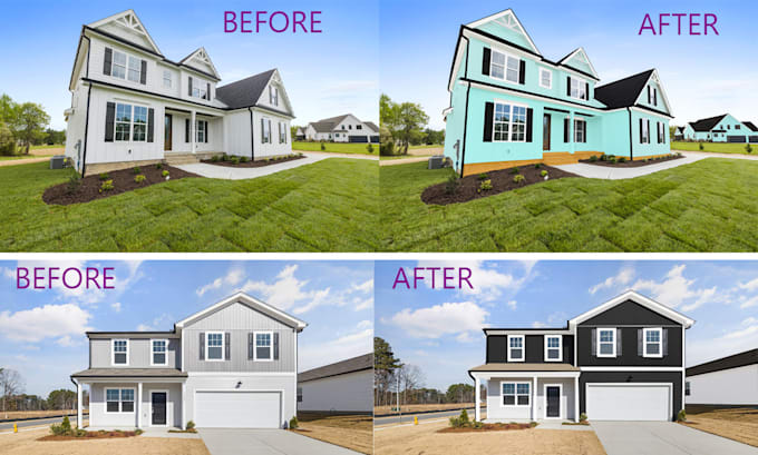 Best quality change house or wall color and modernize home exterior by ...