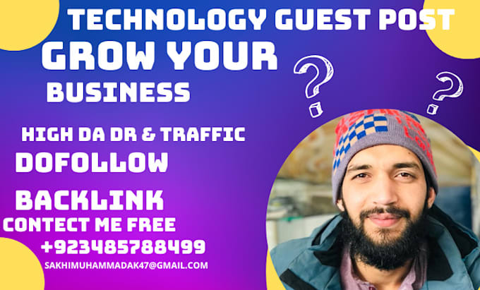 Do guest posts, high da guest posts, technology guest posts by Gfxtech9 ...