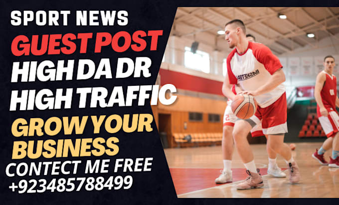 Do guest posts, high da guest posts, sports guest posts by Gfxtech9 ...
