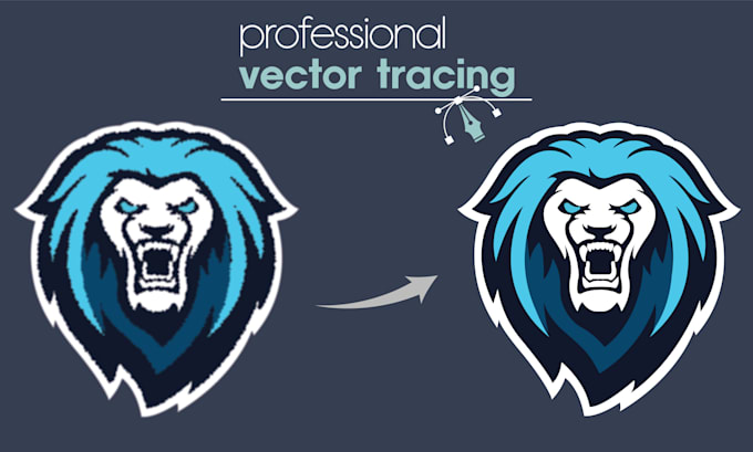 Convert your raster images or logo into vector by Gfx_khalique | Fiverr