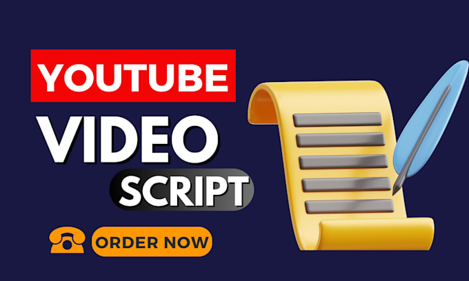 Write a professional script for your youtube channel fast by Noshabaikram | Fiverr