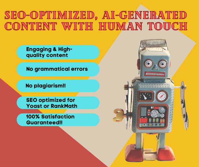 Add human touch, seo optimize ai generated content by Hanifanaveed | Fiverr