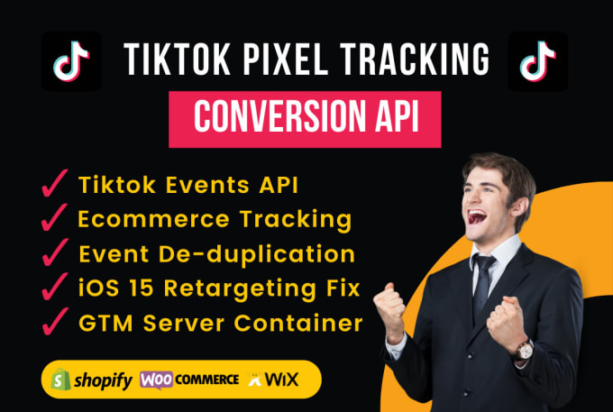 Setup tiktok pixel conversion api with gtm and ecommerce tracking by Goddigital | Fiverr