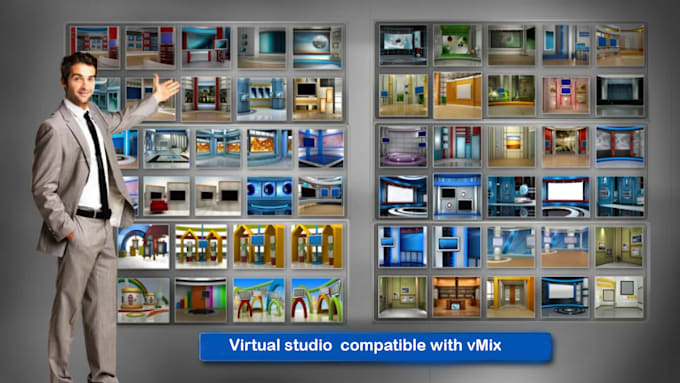 Create a 3d 4k virtual studio set by Coostudio | Fiverr