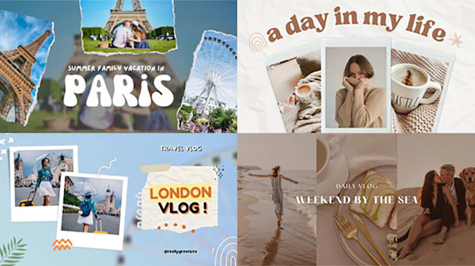 Design a unique thumbnail for your vlog by Sapresent | Fiverr