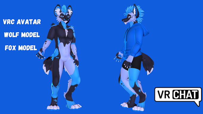 Do custom fursona vtuber, furry vrc avatar, vrchat avatar, sergals by ...