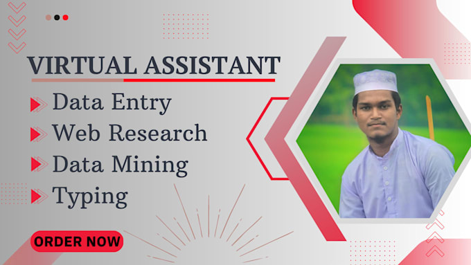 Your virtual assistant for web research and data entry by Riyad351 | Fiverr