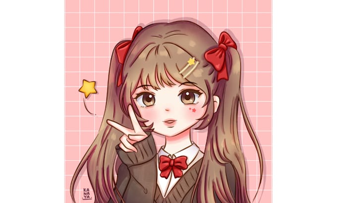 Draw cute anime art of your character, oc, fan art by Kanayaillust | Fiverr