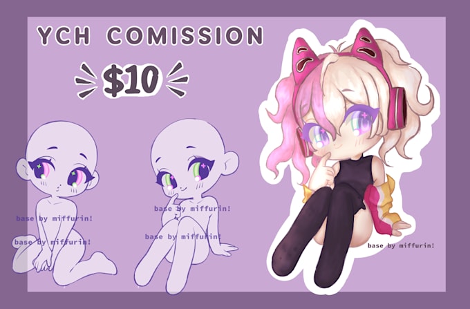 Illustrate ych commissions for you by Anniua | Fiverr