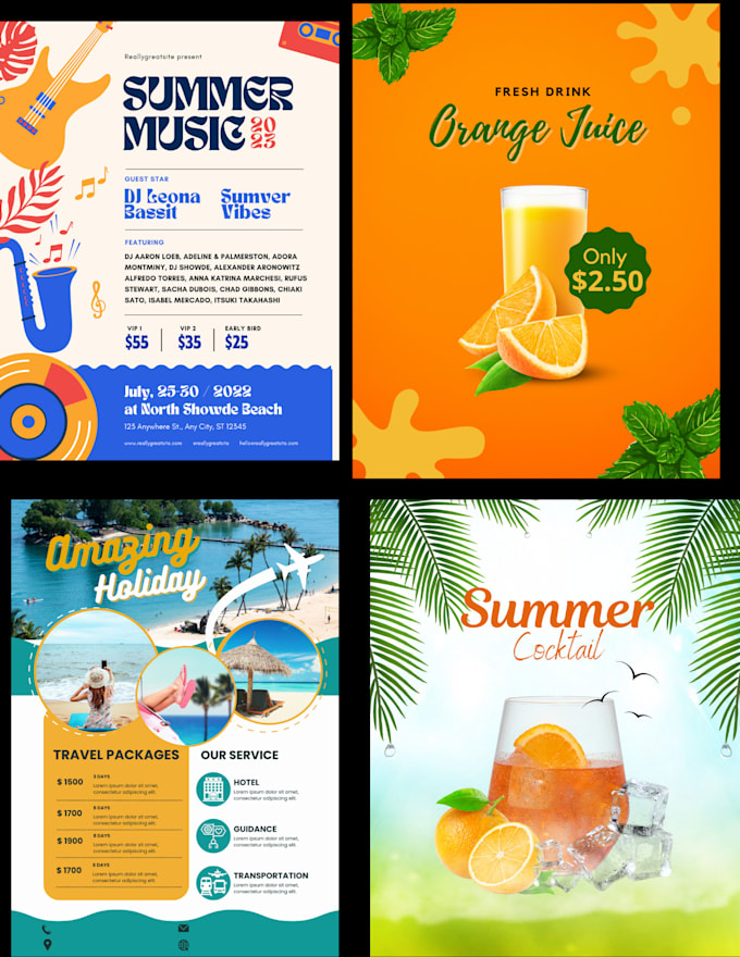 Create all business flyer designs using canva by Optimizer67 | Fiverr