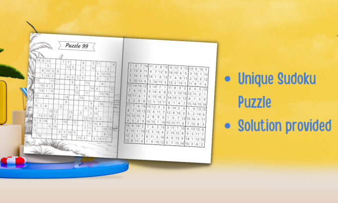 Create unique sudoku puzzle for kdp interiors by Nooraminroslan | Fiverr