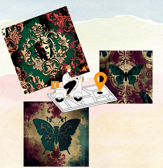 Create vintage, aesthetic patterns ready to use by Luceromaucaylla | Fiverr