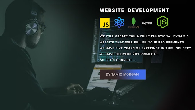 Create static and dynamic web app in react js by Morganwebapp | Fiverr