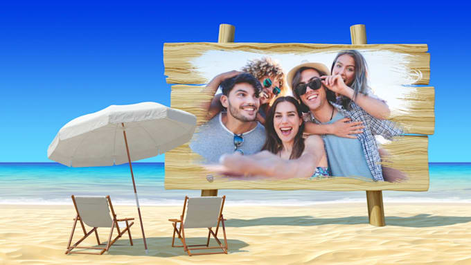 Make a beach themed slideshow for you by Timeoutphoto | Fiverr