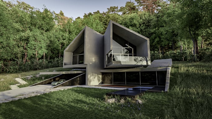 Create photorealistic 3d architectural visualizations by Kfilary | Fiverr