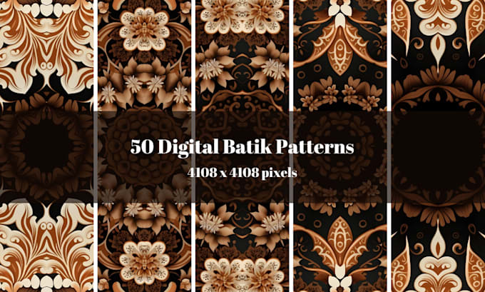 Give 50 unique and elegant batik patterns for your project by Orenda88 ...
